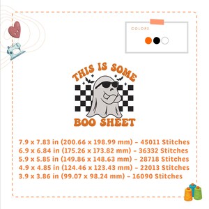 Halloween Ghost Spooky Season Embroidery Design 5 Sizes, This is Some ...