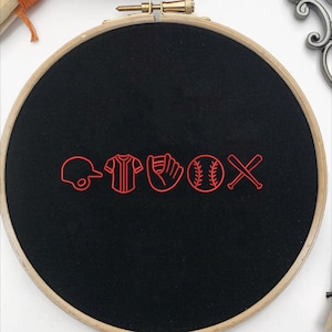 Baseball Embroidery Design 5 Sizes, Game Day Baseball Machine ...