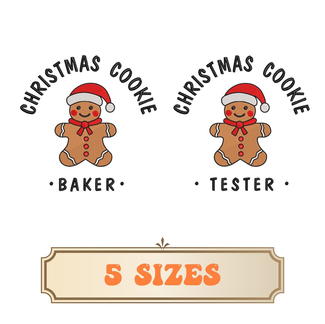 Gingerbread Bakery Embroidery Designs, Christmas Baking Embroidery ...