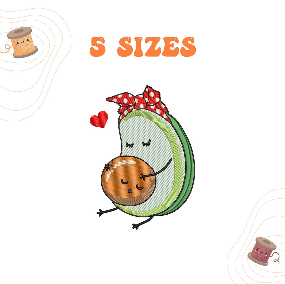 Mamacado Embroidery Design 5 Sizes, Mama Embroidery File, Mother's Day ...