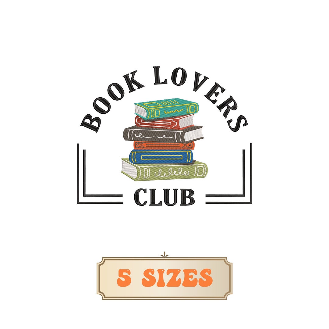 Book Lover Embroidery Design 5 Sizes, Read More Books Embroidery Design ...