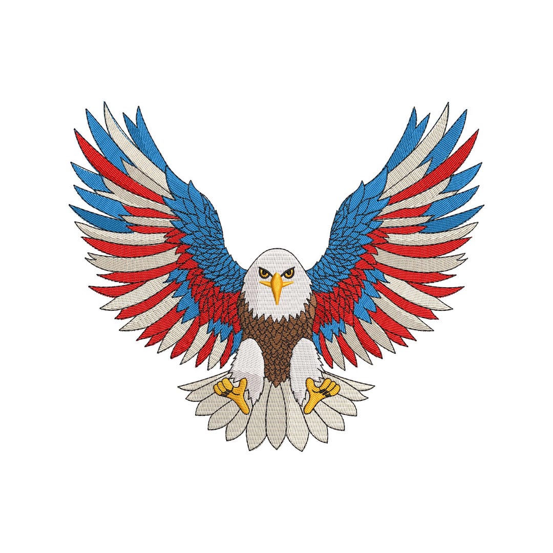 American Eagle Embroidery Design 5 Size, Independence Day Embroidery ...