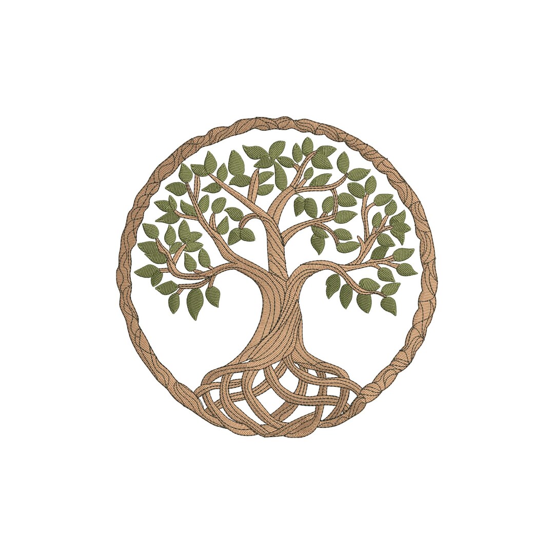 Tree of Life Embroidery Design 5 Sizes, Tree of Life Machine Embroidery ...