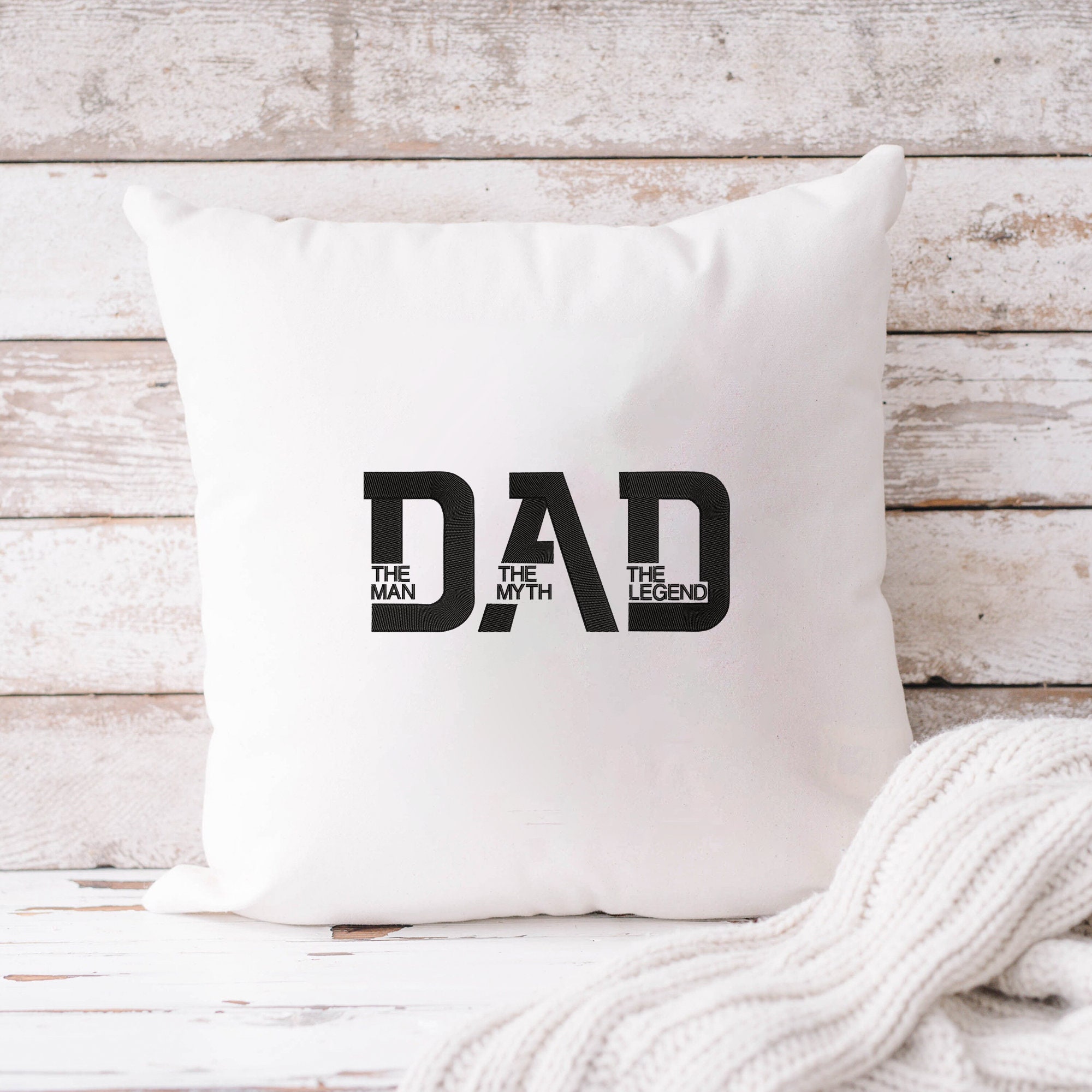 Dad Embroidery Design 5 Sizes, the Man the Myth the Legend Embroidery ...
