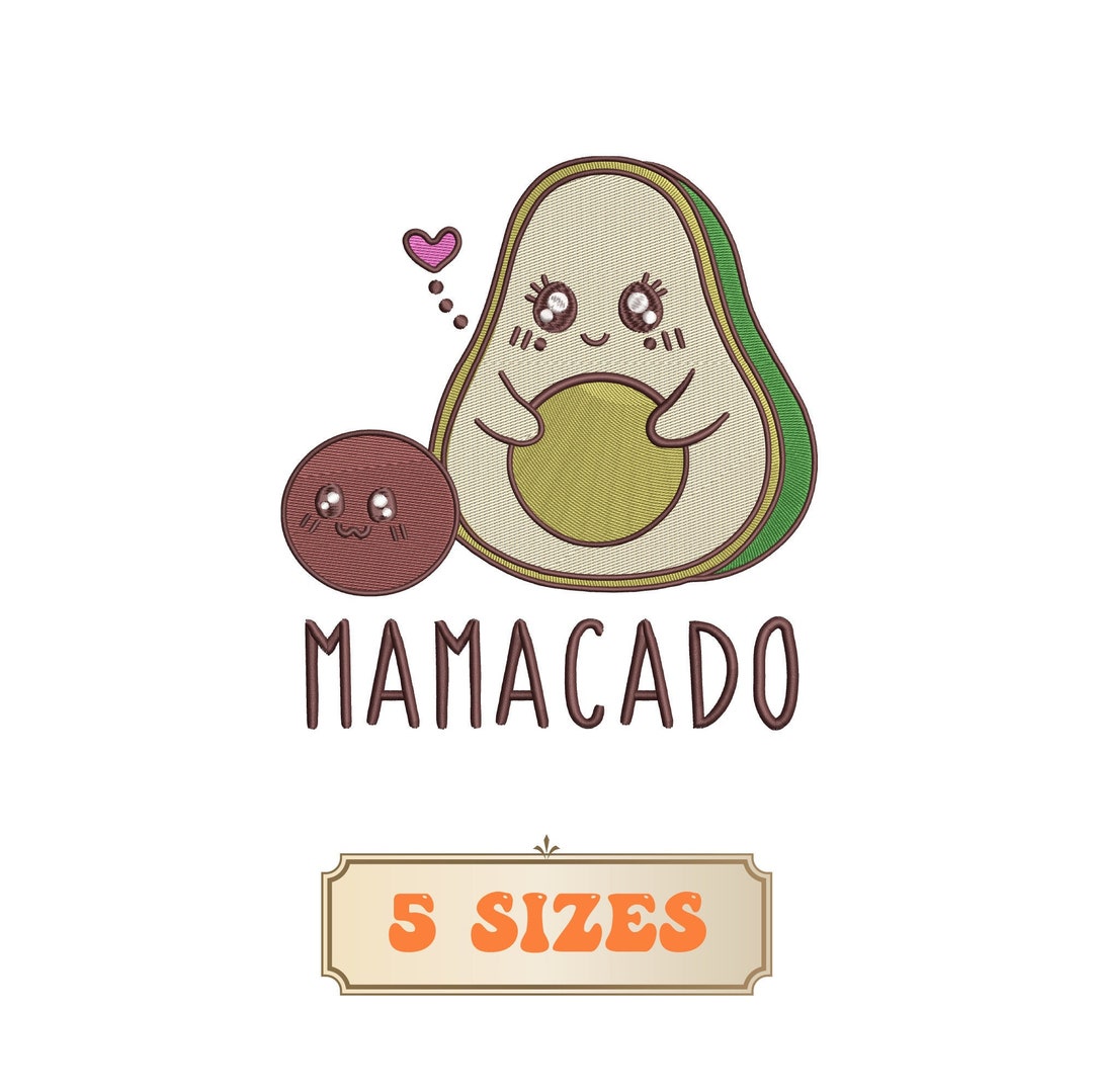 Mamacado Embroidery Design 5 Size, Baby Announcement Embroidery Design ...