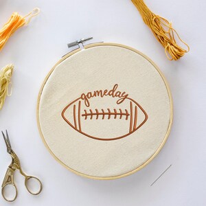 Game Day Embroidery Design 5 Sizes, Football Season Embroidery Design ...