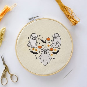 Boo Heart Embroidery Design 5 Sizes, Ghosts Embroidery Design ...