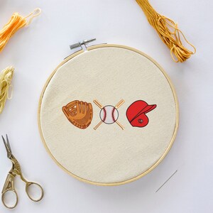 Baseball Embroidery Design 5 Sizes, Game Day Baseball Embroidery Design ...