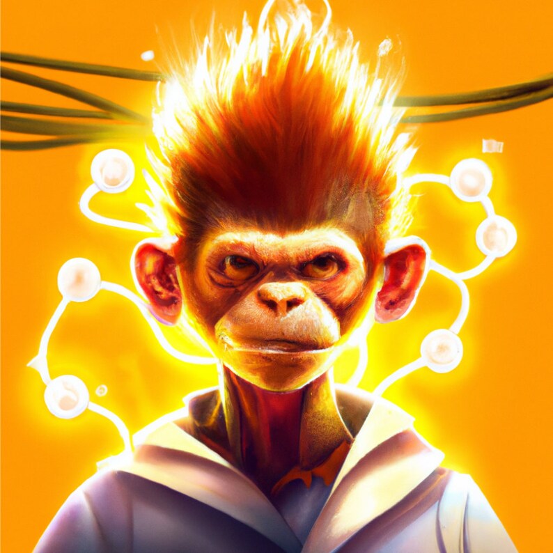 Monkey Art, Monkey Pokemon, Canvas, Superhero, Print on Demand, Paint ...