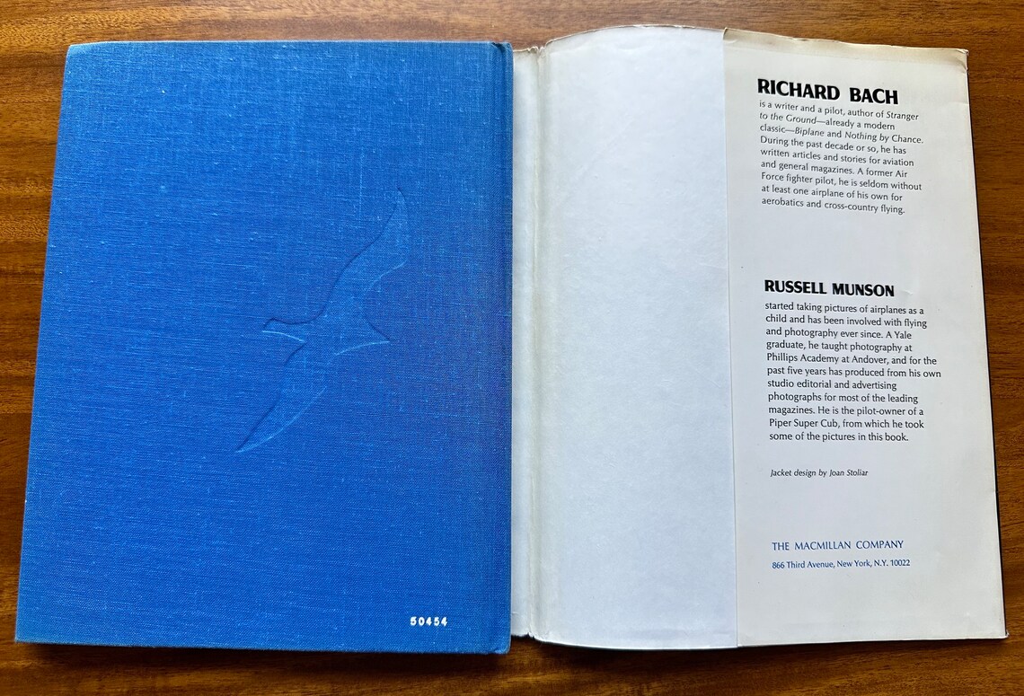 Richard Bach Jonathan Livingston Seagull Hardcover Copyright 1970 - Etsy