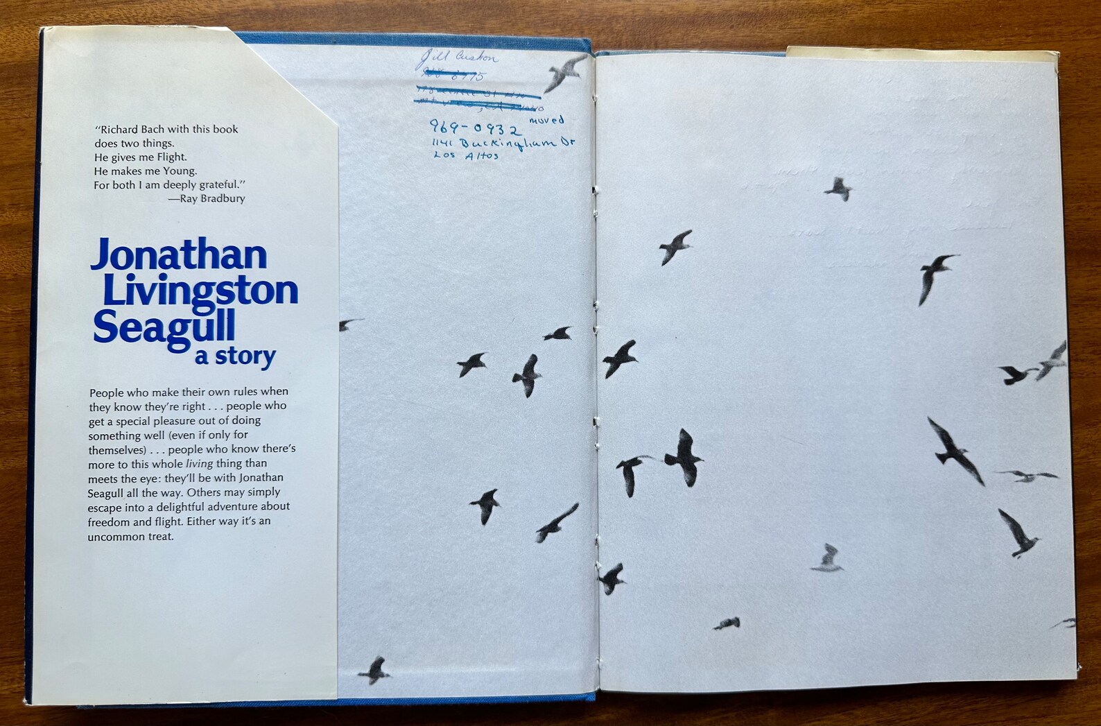 Richard Bach Jonathan Livingston Seagull Hardcover Copyright 1970 - Etsy