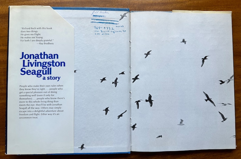 Richard Bach Jonathan Livingston Seagull Hardcover Copyright 1970 - Etsy