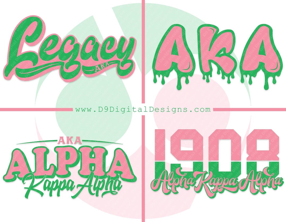 1908 AKA Svg Png Ivy Leaf Svg J15 Svg Png AKA - Etsy