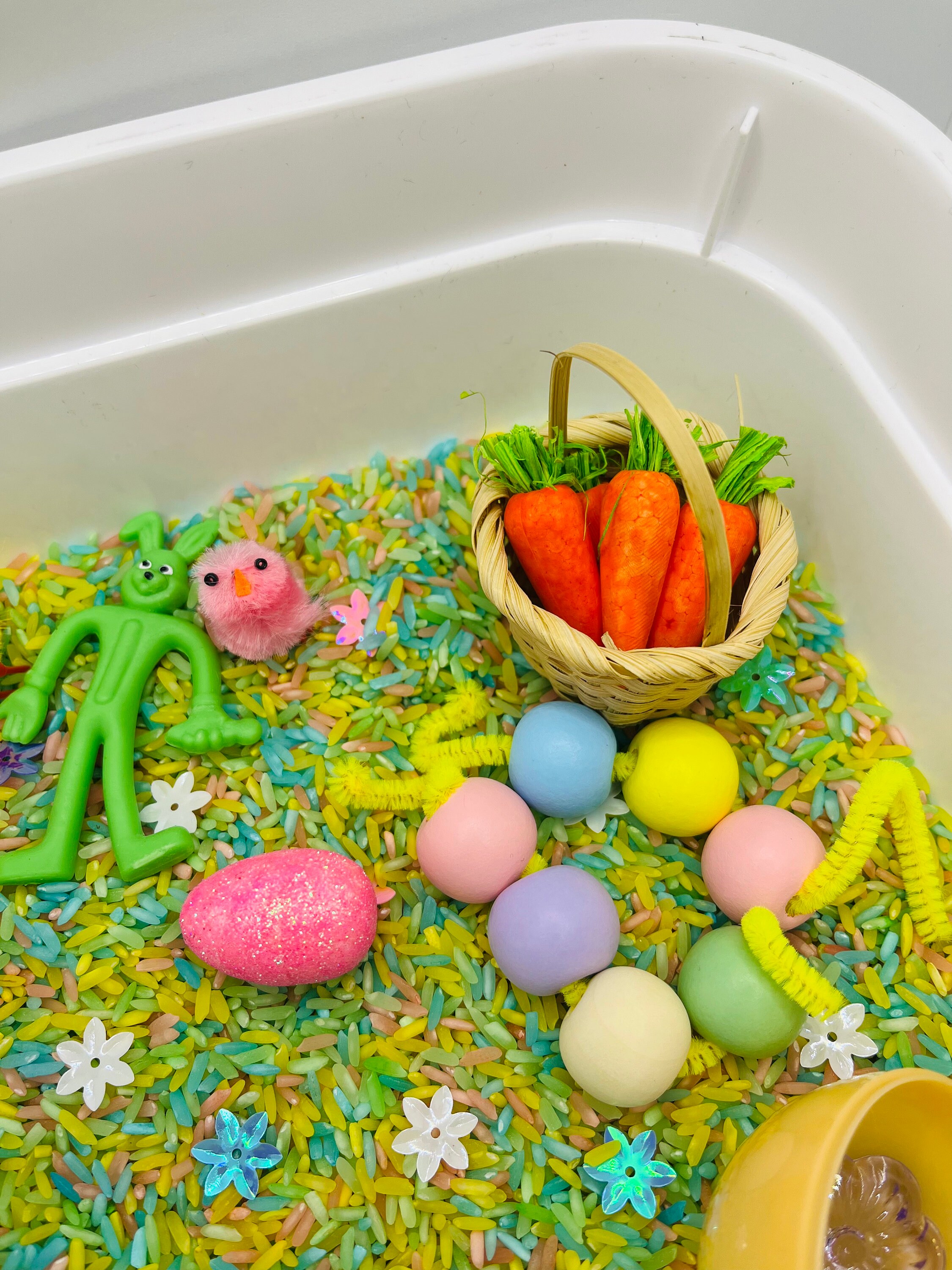 Easter Bunny Spring Sensory Play Kit Bin Toddler Montessori Independent ...
