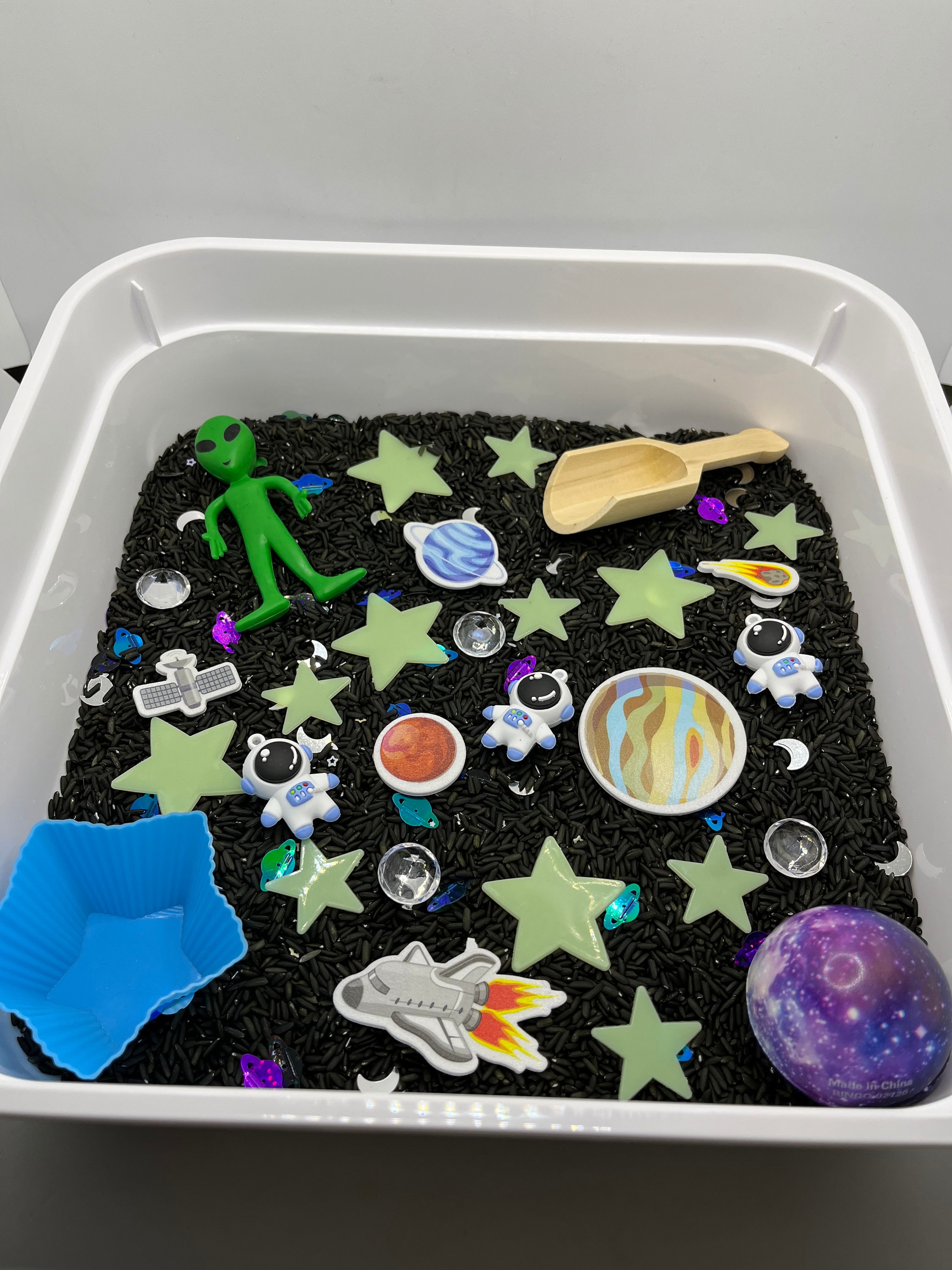 Outer Space Alien Astronaut Sensory Play Kit Bin Toddler Montessori ...