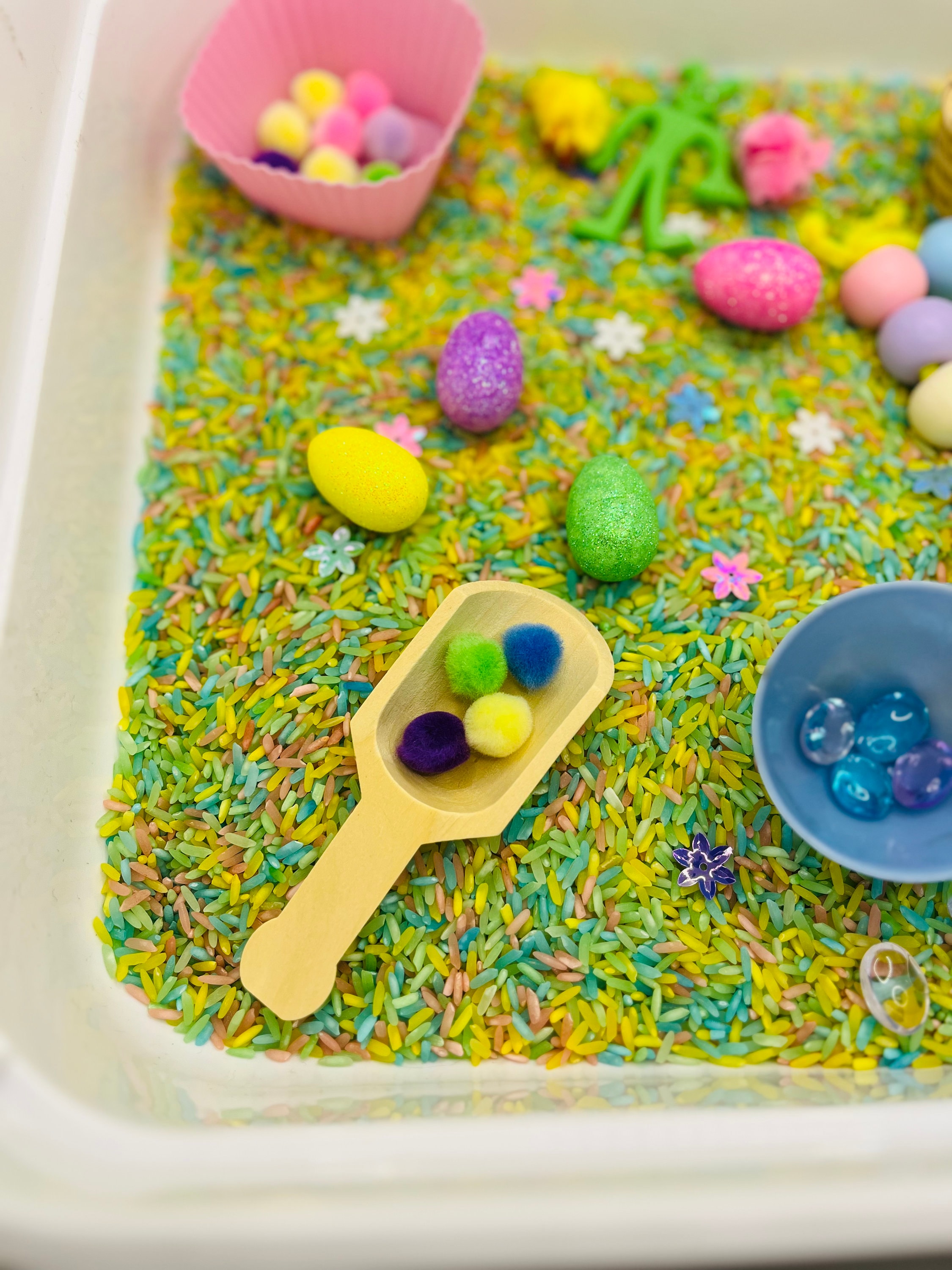 Easter Bunny Spring Sensory Play Kit Bin Toddler Montessori Independent ...