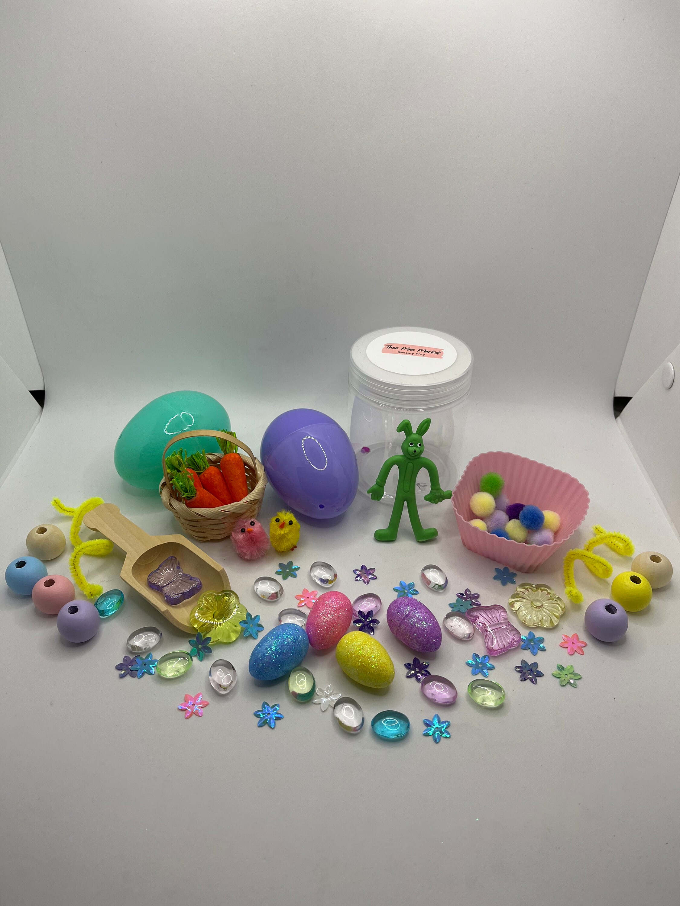 Easter Bunny Spring Sensory Play Kit Bin Toddler Montessori Independent ...