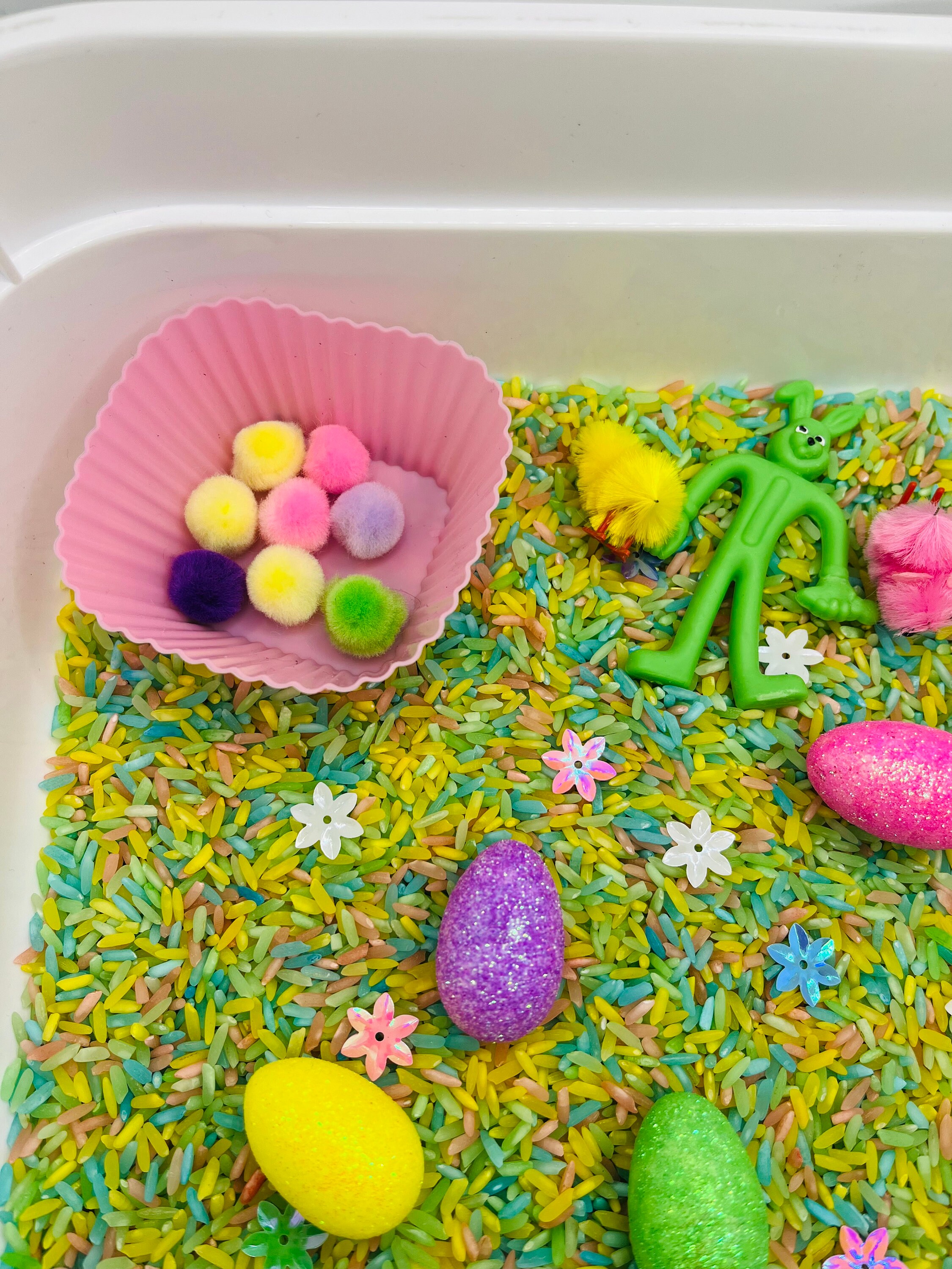 Easter Bunny Spring Sensory Play Kit Bin Toddler Montessori Independent ...