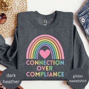 Connection Over Compliance Shirt, Special Education Tee, Autism ...