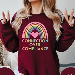 Connection Over Compliance Shirt, Special Education Tee, Autism ...