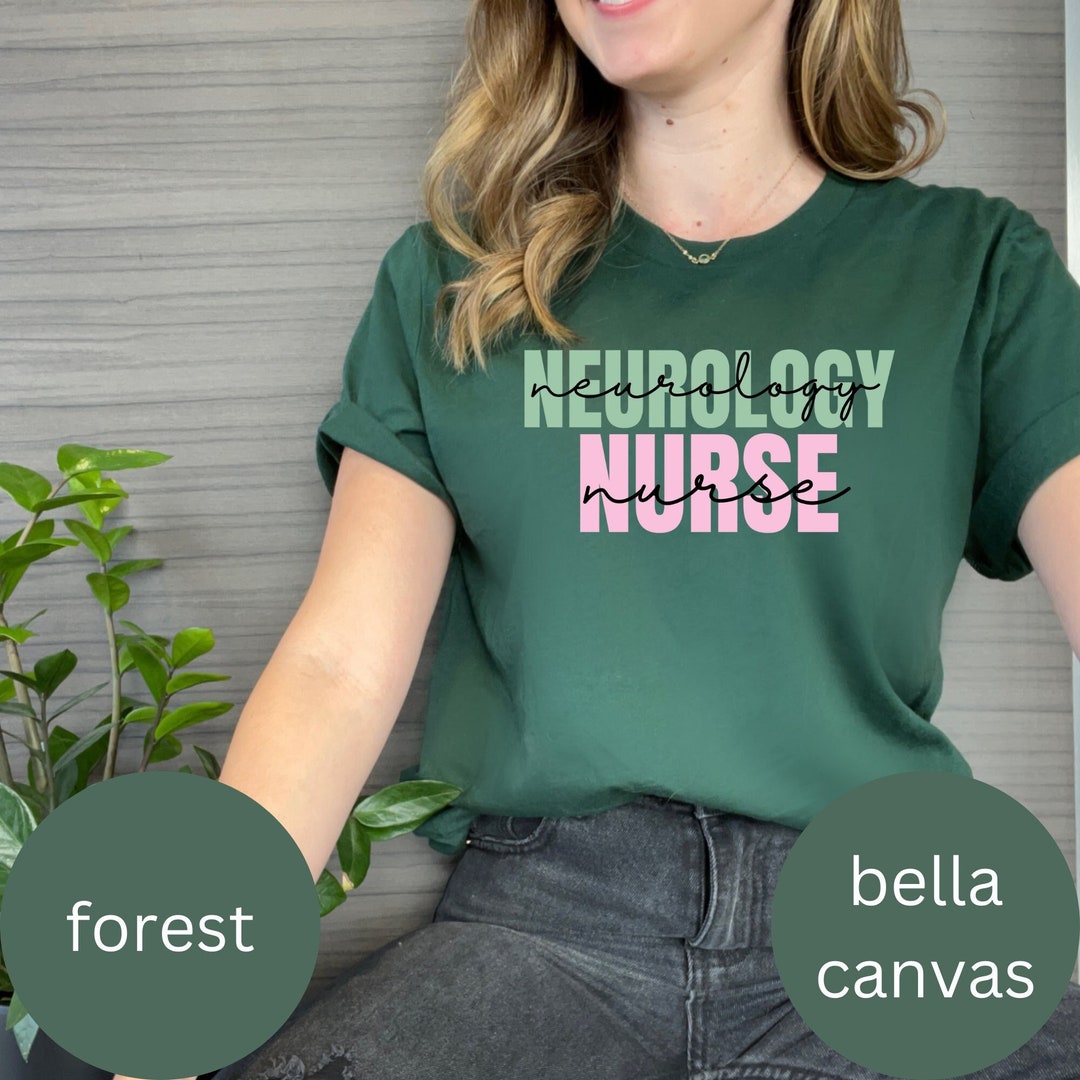 Neuro Nurse Shirt - Neurology Anatomy Tshirt, Anatomical Brain T Shirt ...