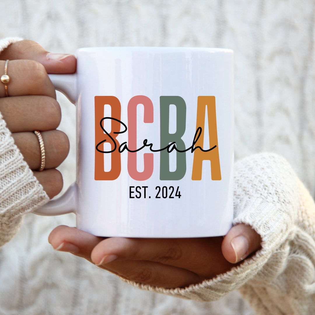 Personalized BCBA Mug, Behavior Therapist Gift, Behavioral Analyst ...