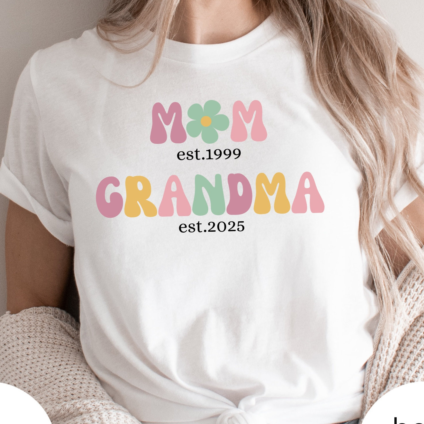 Personalized Mom Grandma Est Shirt, Est Custom Grandma Sweatshirt, New ...