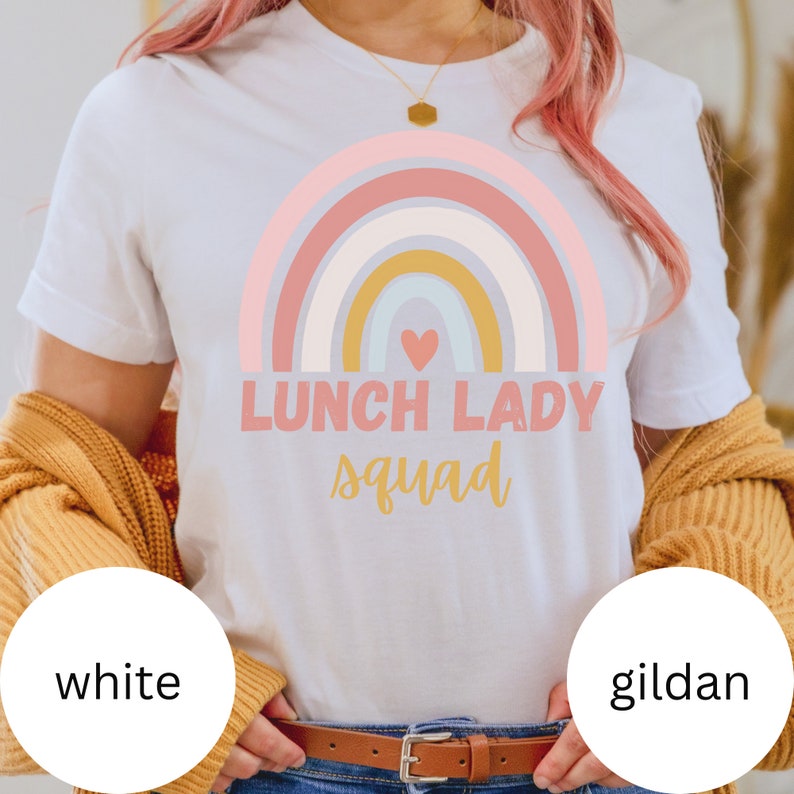 Lunch Squad Personalized Shirt, Custom Name School Lunch Ladies Shirt ...