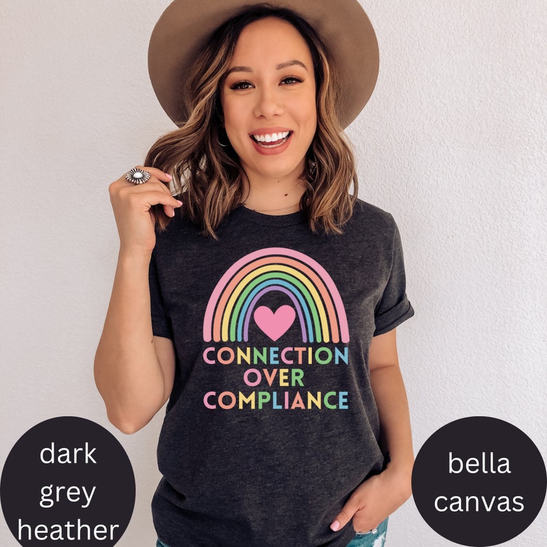 Connection Over Compliance Shirt, Special Education Tee, Autism ...