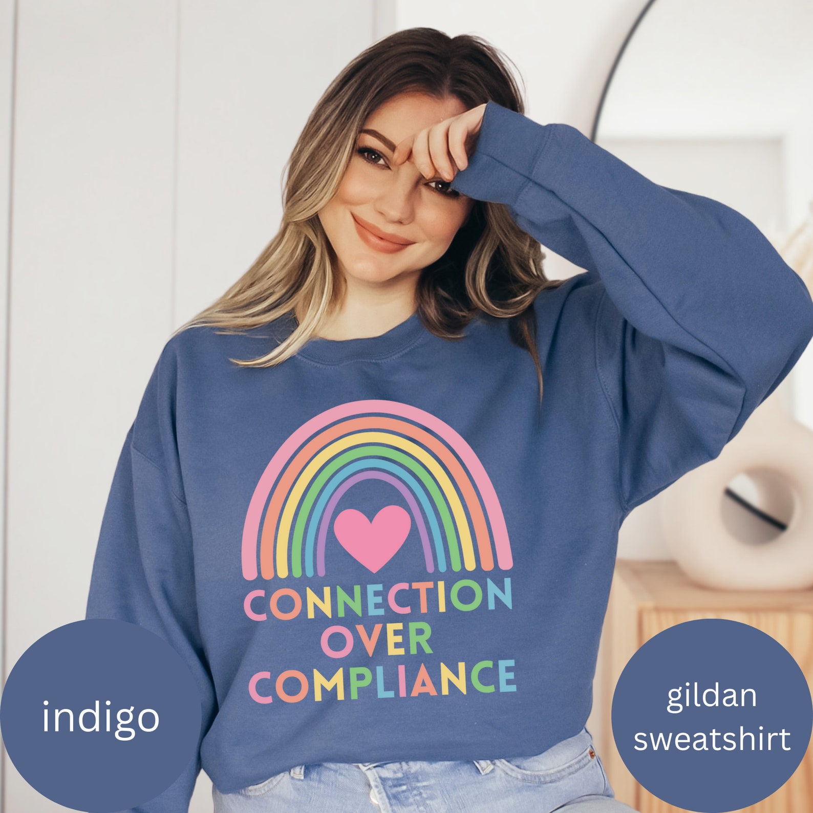Connection Over Compliance Shirt, Special Education Tee, Autism ...
