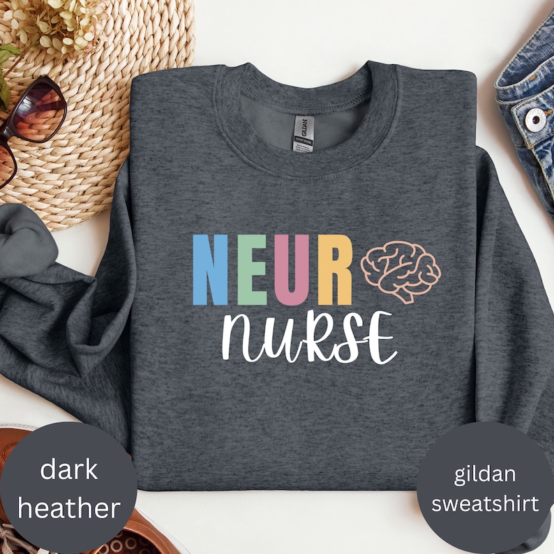 Neuro Nurse Shirt - Neurology Anatomy Tshirt, Anatomical Brain T Shirt ...