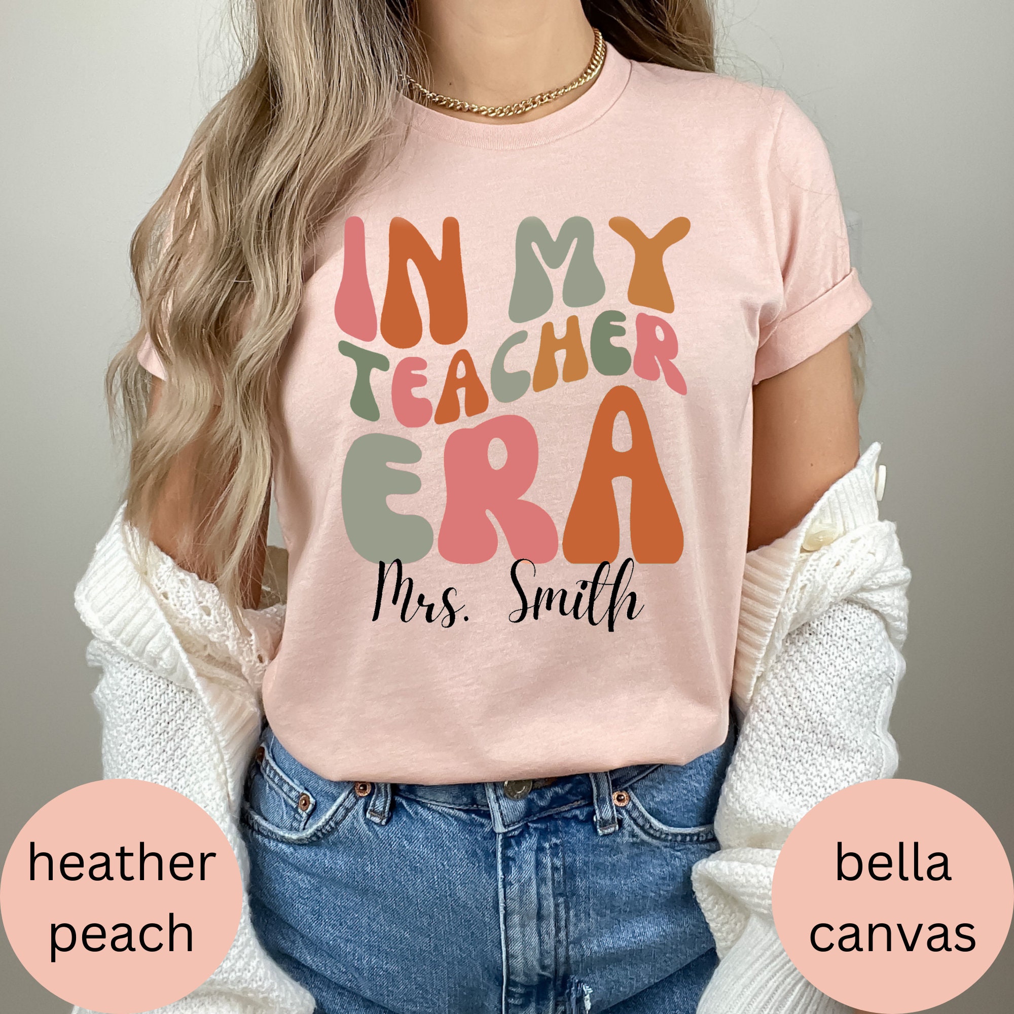 Personalized in My Teacher Era Shirt, Best Teacher Era Shirt, Favorite ...