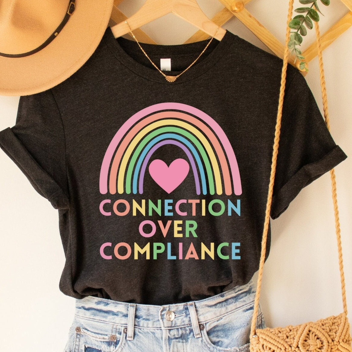 Connection Over Compliance Shirt, Special Education Tee, Autism ...