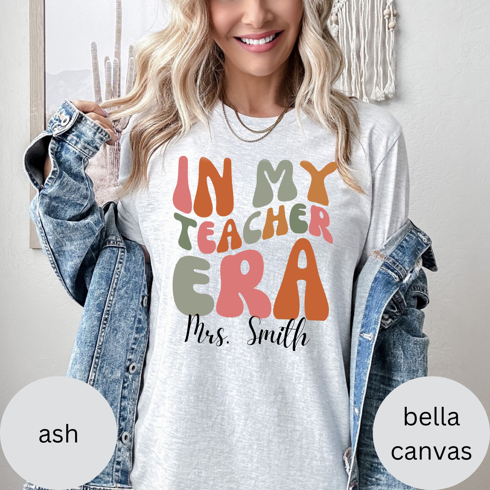 Personalized in My Teacher Era Shirt, Best Teacher Era Shirt, Favorite ...