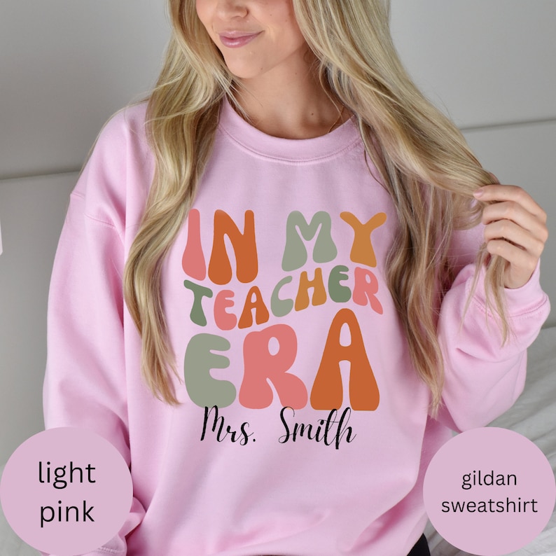 Personalized in My Teacher Era Shirt, Best Teacher Era Shirt, Favorite ...