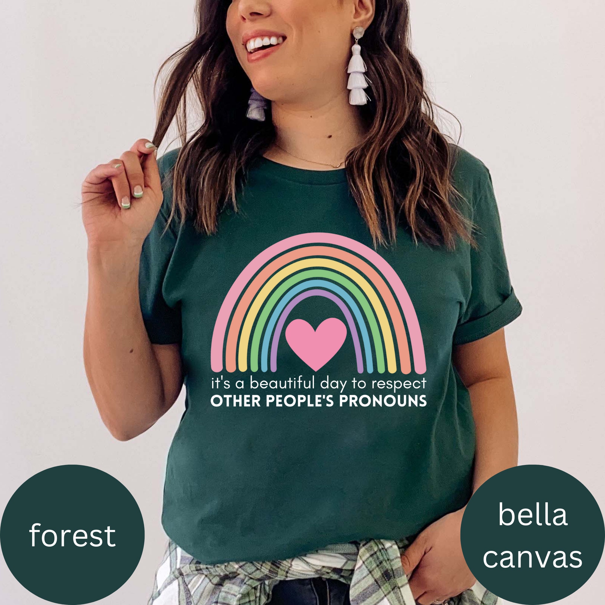 What A Beautiful Day Respect Pronouns Respect Peoples Pronouns Shirt