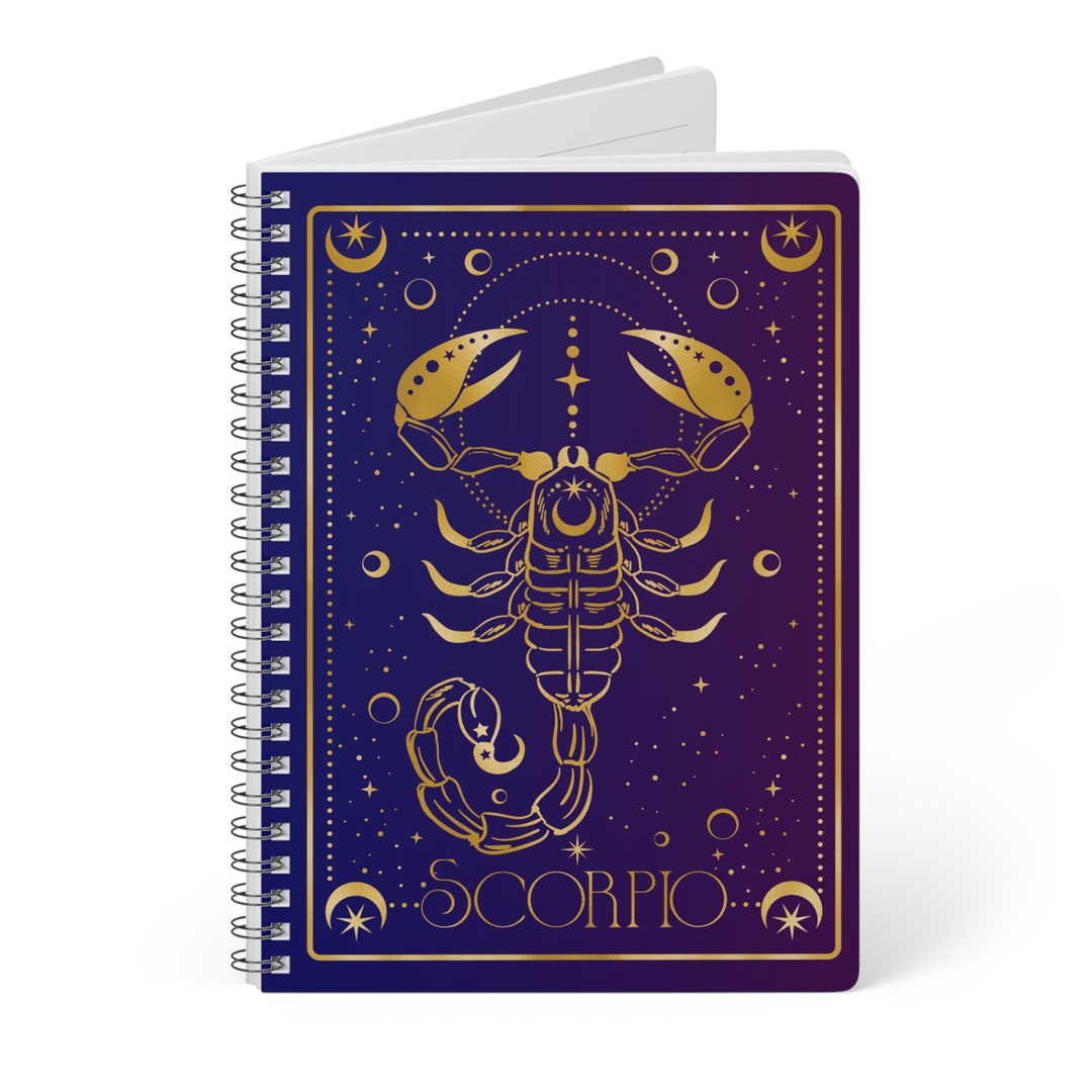 Spiral Notebook Softcover Notebook Zodiac Sign Scorpio Astrology ...