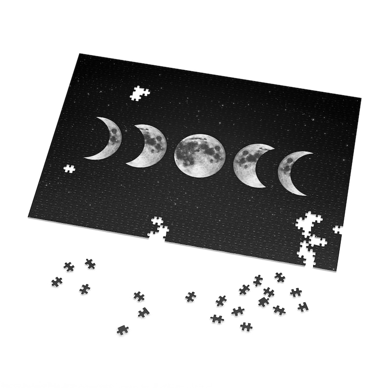 Phases of the Moon Puzzle for Kids and Adults 96 252 500 - Etsy
