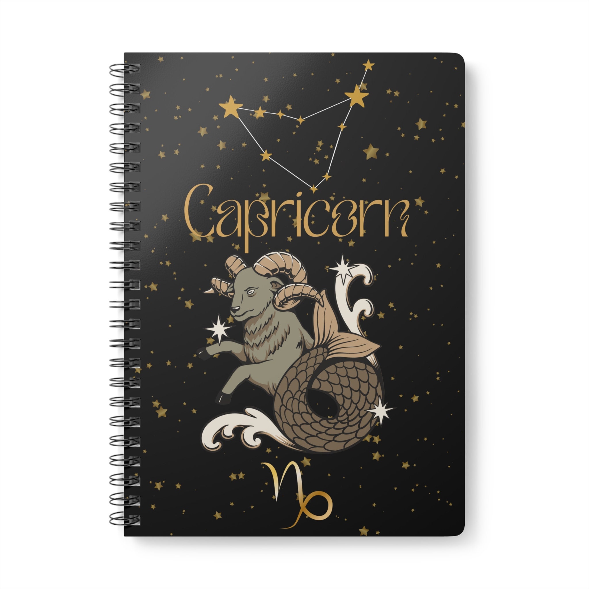 Spiral Notebook Softcover Notebook Zodiac Sign Capricorn Astrology ...