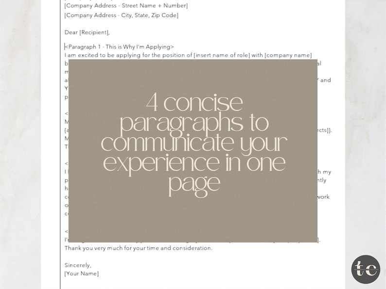 Best Minimalist Cover Letter Template for New Grad or College Student ...