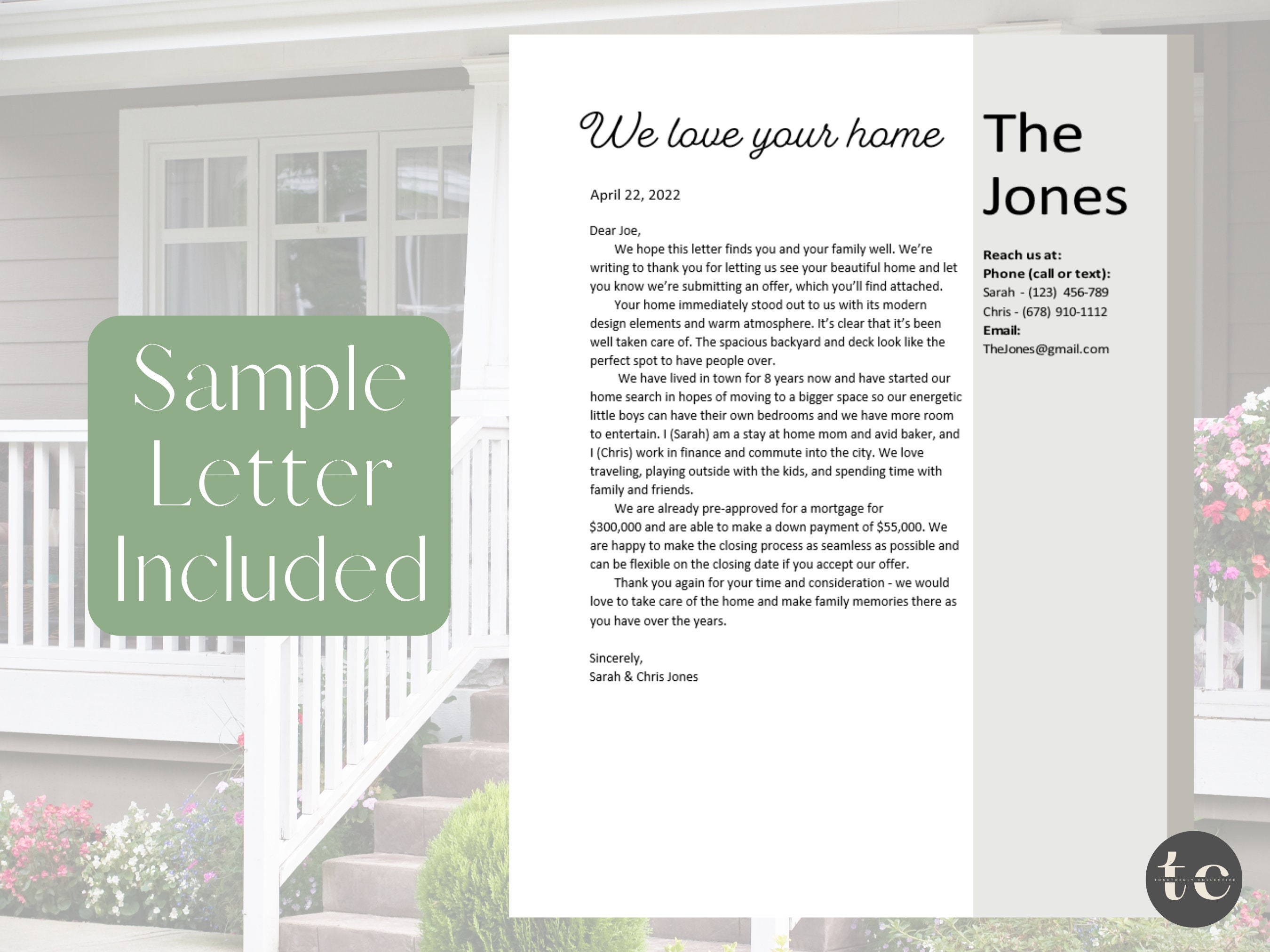 We Love Your Home Letter Template Word, Realtor Offer Home Proposal ...
