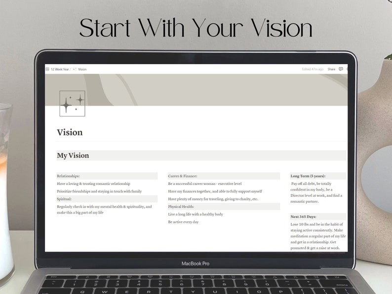 Goals Planner & Goal Tracker for Daily or Monthly Goal Setting ...