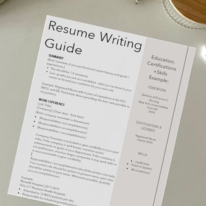 Minimalist Resume Template Package, Cover Letter, With Sample, Free References List, Word Pages ...