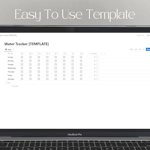 Water Tracker Notion Template - Etsy
