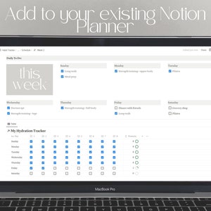 Water Tracker Notion Template - Etsy