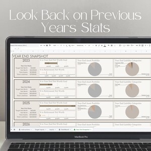 Net Worth Tracker Spreadsheet Google Sheets, Multi Year, Assets and ...