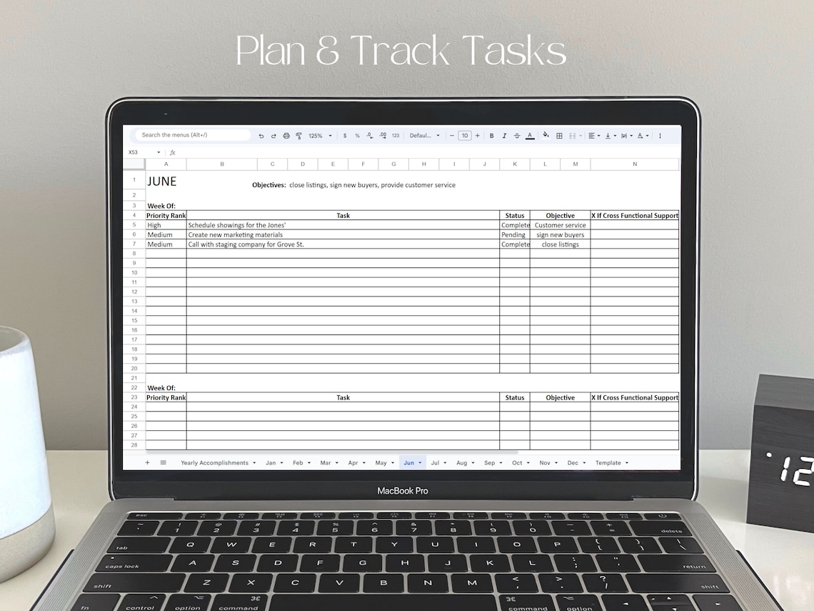 Task Tracker + Accomplishment Log - Productivity Tool to Track Career ...
