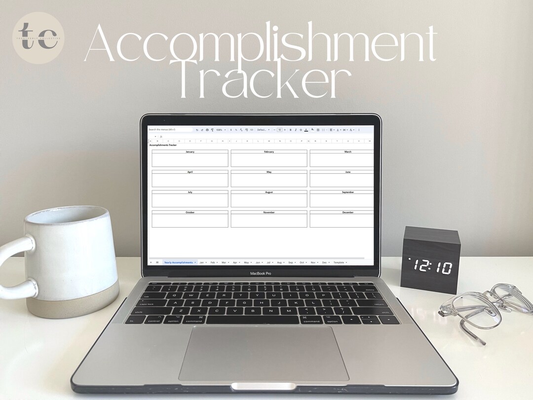 Task Tracker + Accomplishment Log - Productivity Tool to Track Career ...