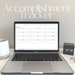 Task Tracker Accomplishment Log Productivity Tool to Track Career ...
