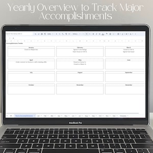 Task Tracker + Accomplishment Log - Productivity Tool to Track Career ...